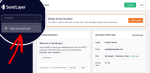 Completing Domain Setup