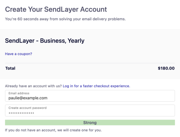 Creating Your Account