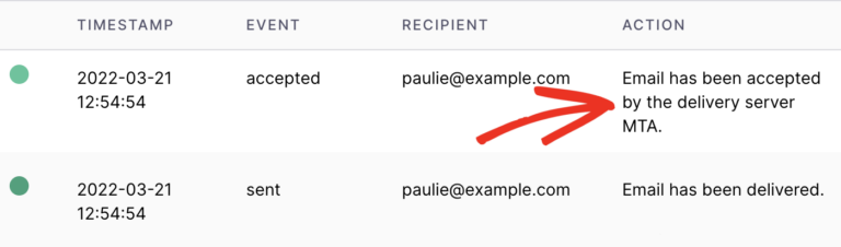 Checking the Email Log