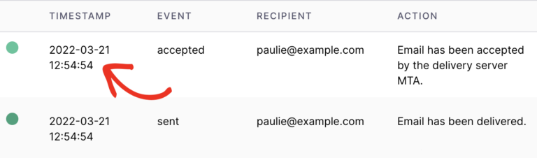 Checking the Email Log