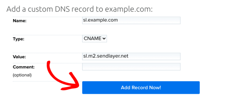 Completing Domain Setup