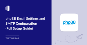 phpBB Email Settings and SMTP Configuration (Full Setup Guide)