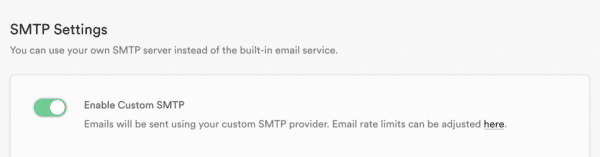 Supabase Custom SMTP and Email Configuration Guide